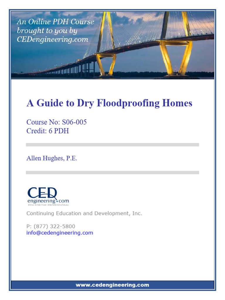 S06-005 - A Guide To Dry Floodproofing Homes - US | PDF | Flood ... S06-005 - A Guide To Dry Floodproofing Homes - US | PDF | Flood ...
