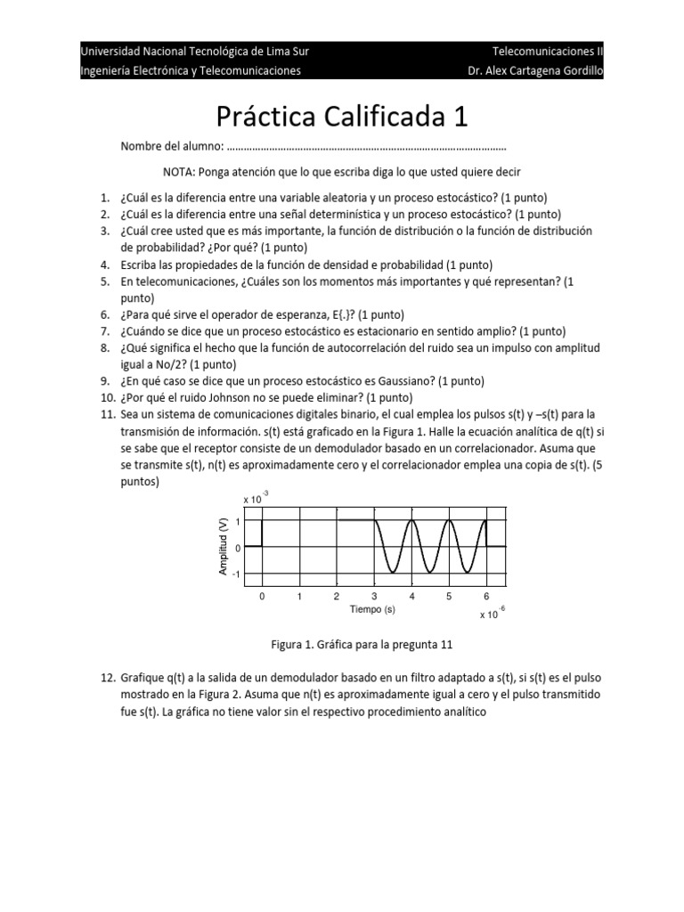 Practica N 01 | PDF | Proceso estocástico | Variable aleatoria