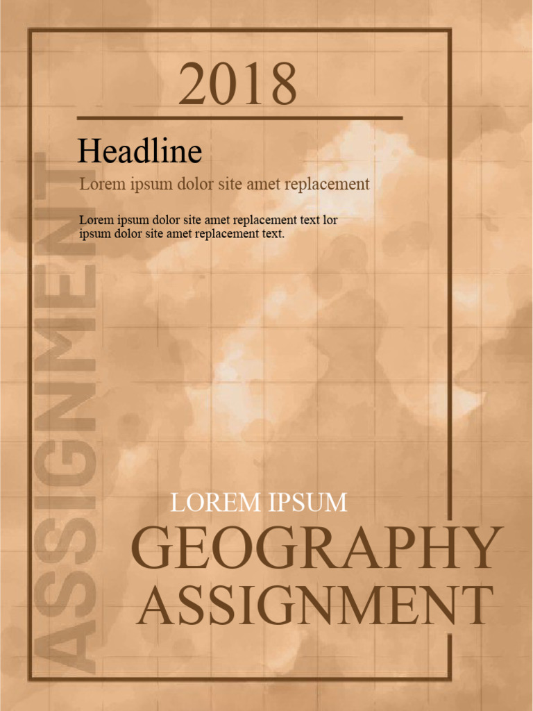 Geography Assignment Cover Page 5 | PDF
