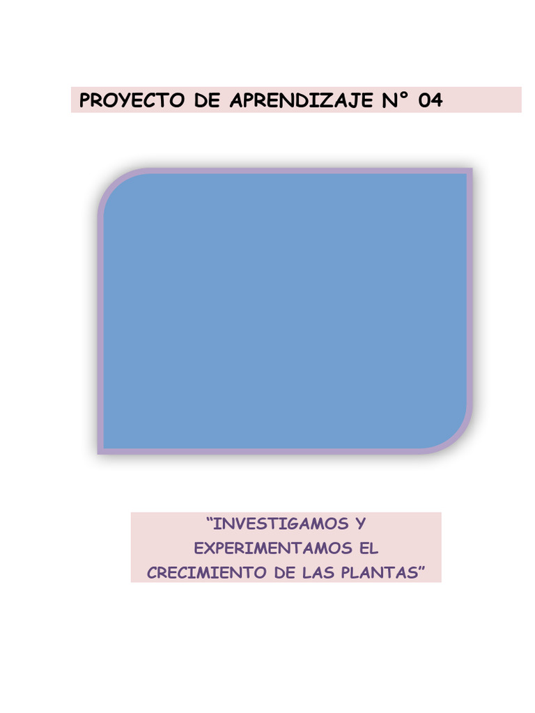 Proyecto de Aprendizaje N 04 (Del 19 de Setiembre Al 07 de Octubre) | PDF | Aprendizaje | Evaluación
