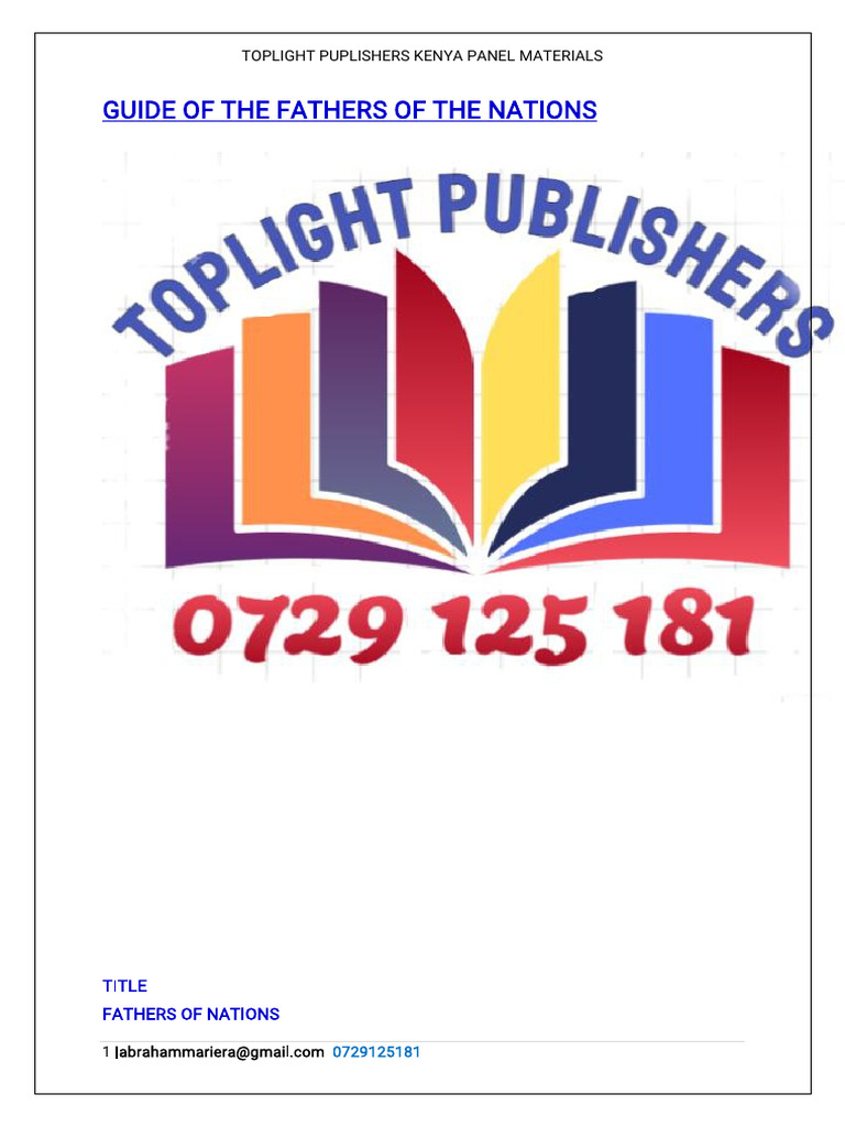 Fathers of Nations Guide Book | PDF | Zimbabwe | Sermon