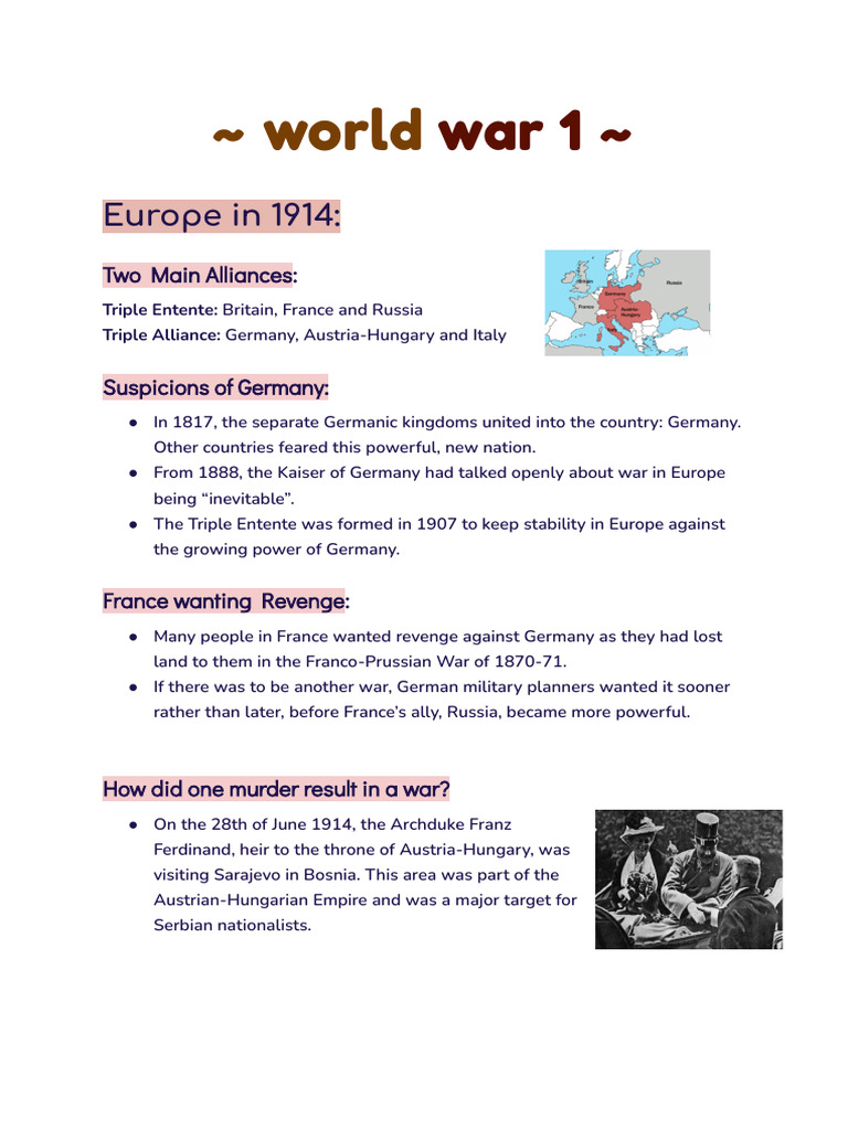 World War 1 | PDF | German Empire | Allies Of World War I
