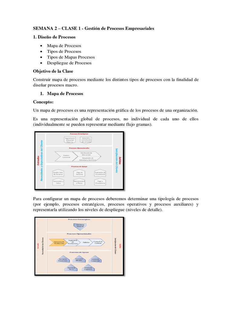 Diseño y Gestión de Mapas de Procesos | PDF | Business