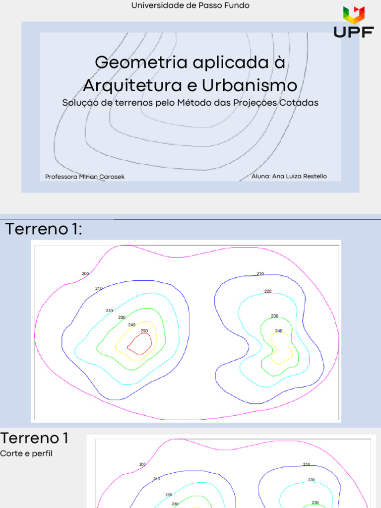 Método das Projeções Cotadas em Terrenos | PDF