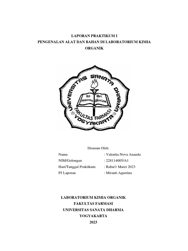 Laporan Praktikum I | PDF | Griya & Taman | Sains & Matematika