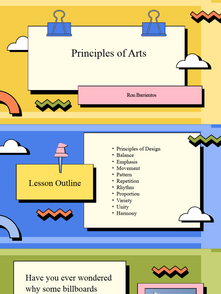Principles of Design in Posters Education Presentation in Yellow Beige ...