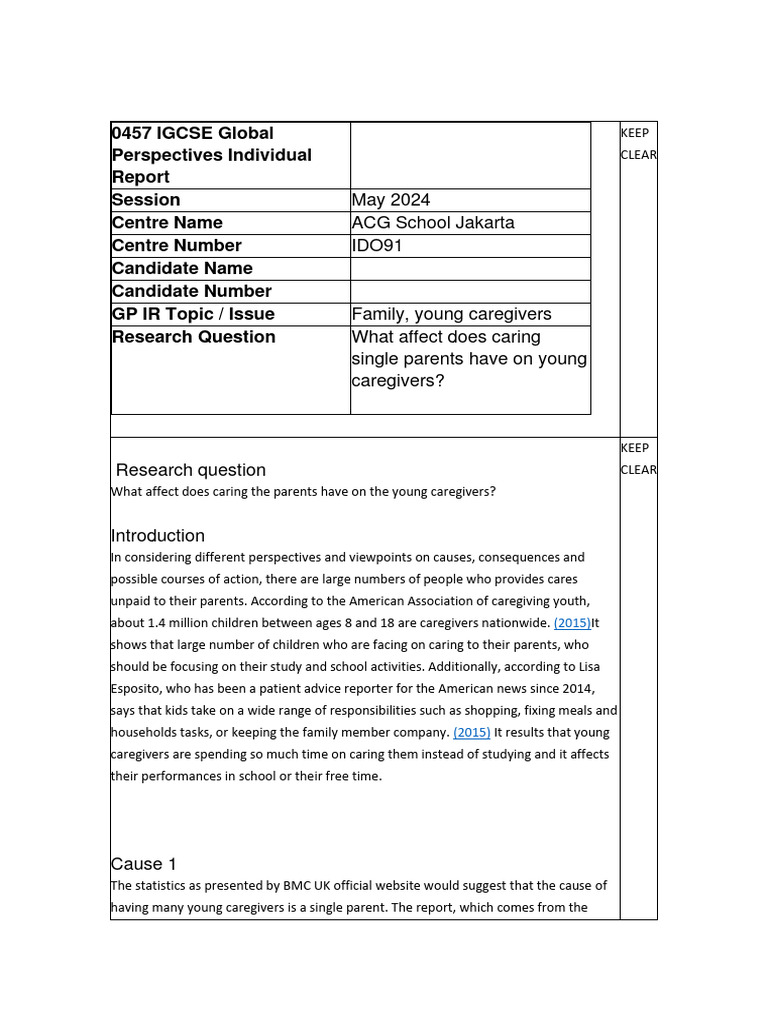Y11 GP Formative Assessment Skills AO1 Causes and Consequences Yuka ...