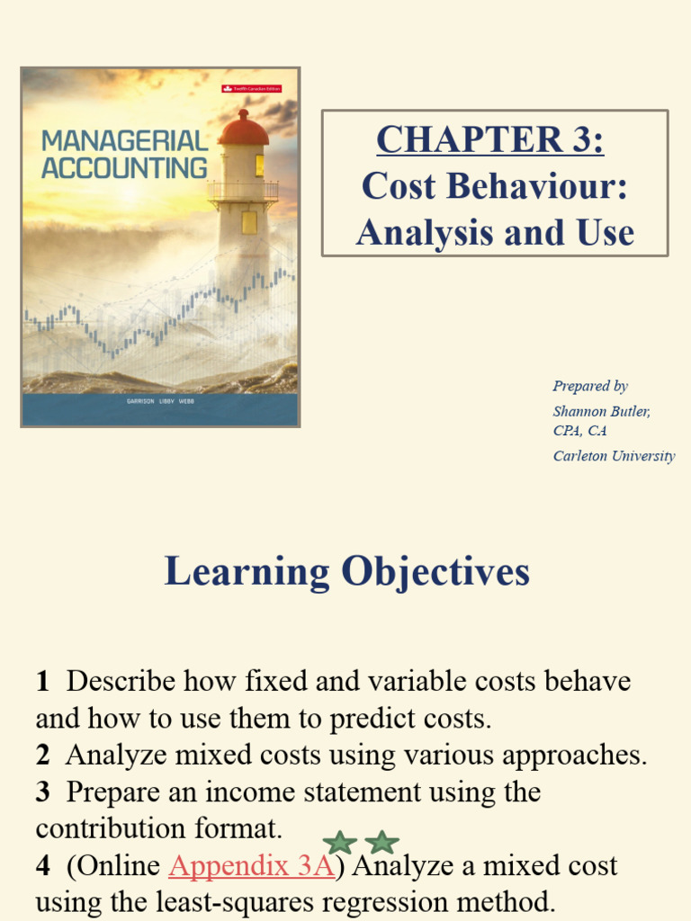 Garrison12ce PPT Ch03 | PDF | Regression Analysis | Least Squares