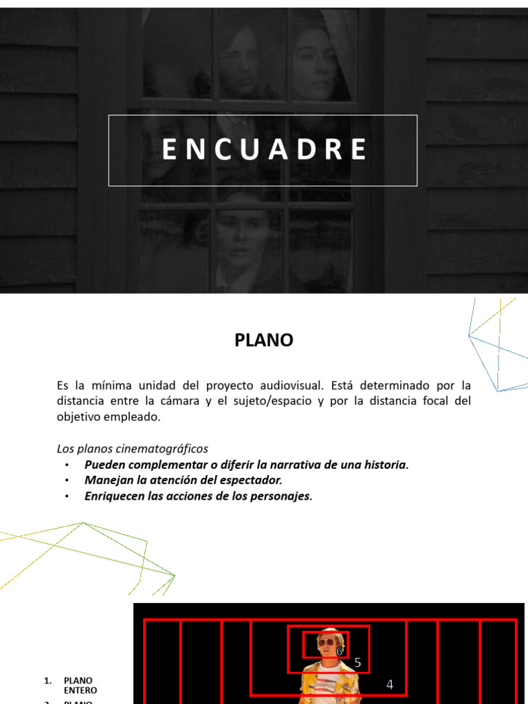Encuadre y movimiento de cámara | PDF