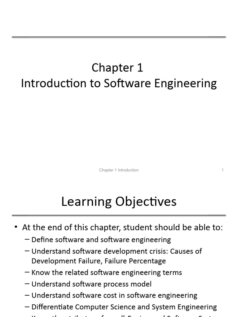 Introduction To Software Engineering | PDF | Software | System