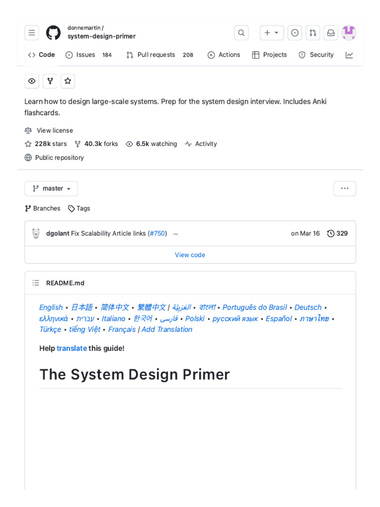 System-Design-Primer - Learn How To Design Large-Scale Systems. Prep ... System-Design-Primer - Learn How To Design Large-Scale Systems. Prep ...
