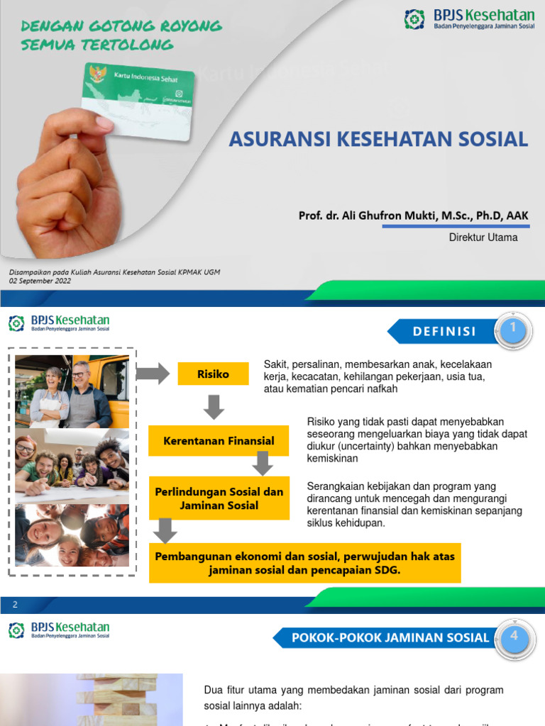 Kuliah Asuransi Kesehatan Sosial MMR UGM (Prof Ali Gufron) (06sept2022 ...