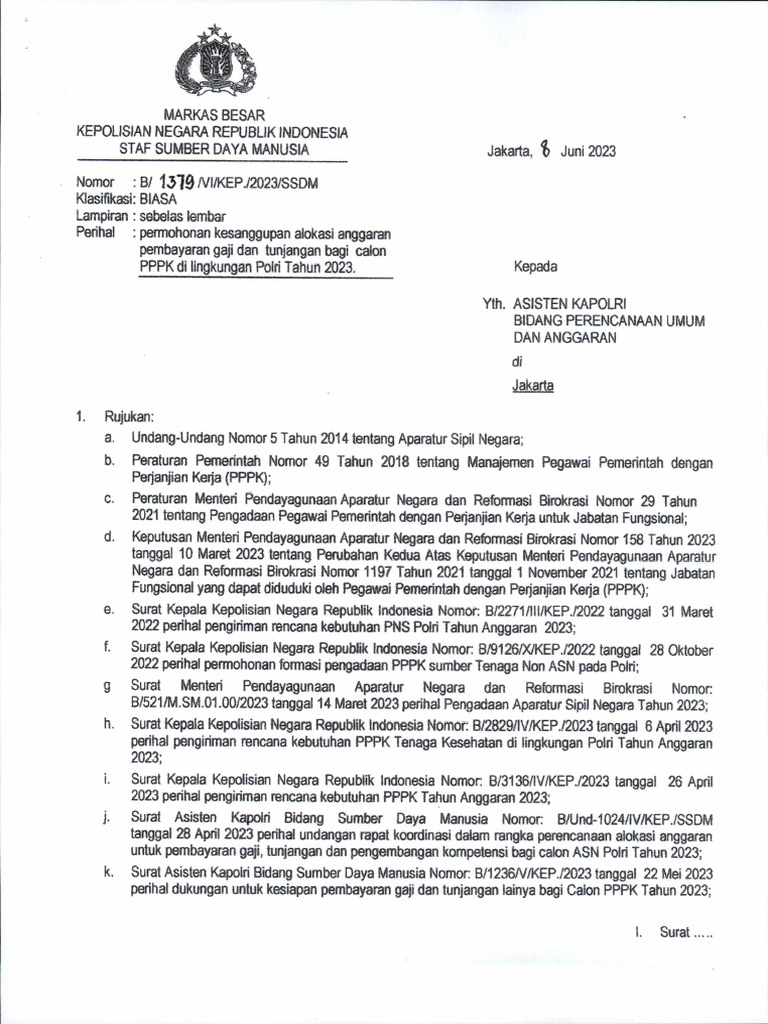 P3K Polri 2023 | PDF