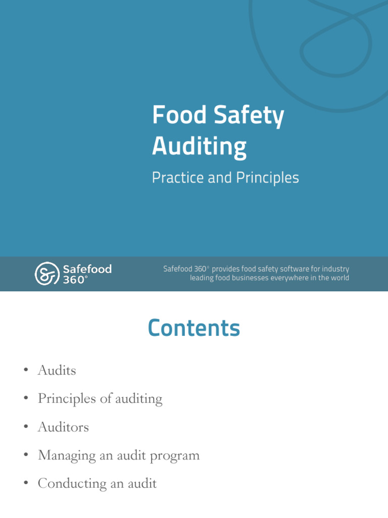 Food Safety Auditing - Practice and Principles | PDF | Audit | Auditor ...