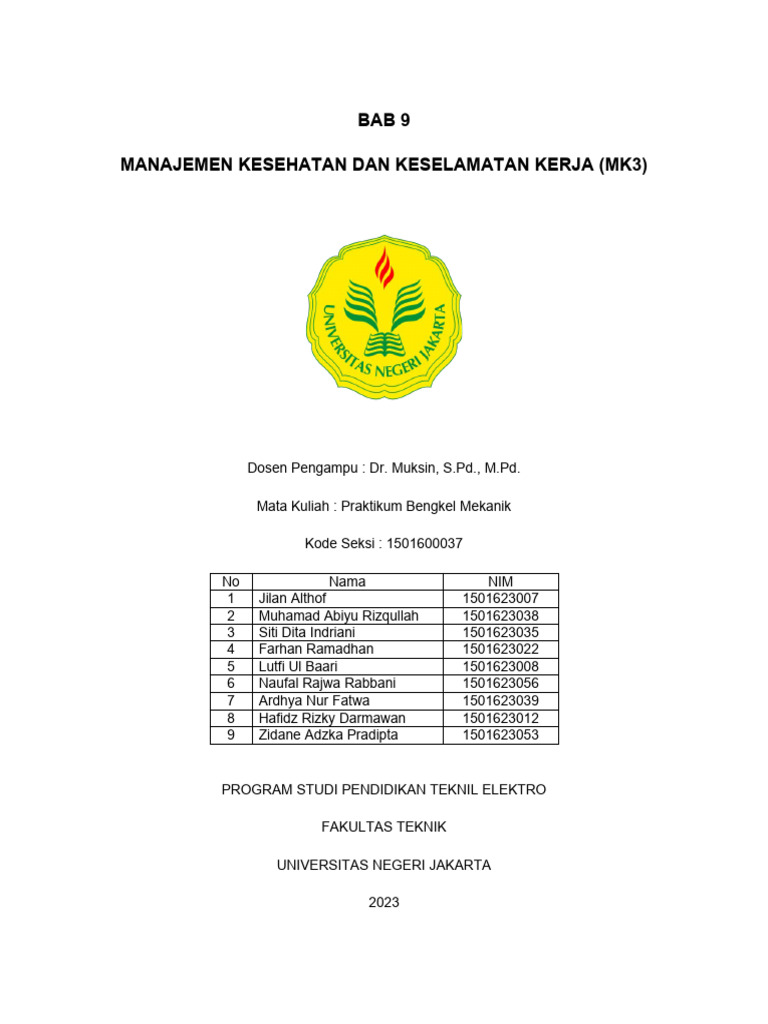 Tugas PBM 37 - Kelompok Bab 9 MK3 | PDF