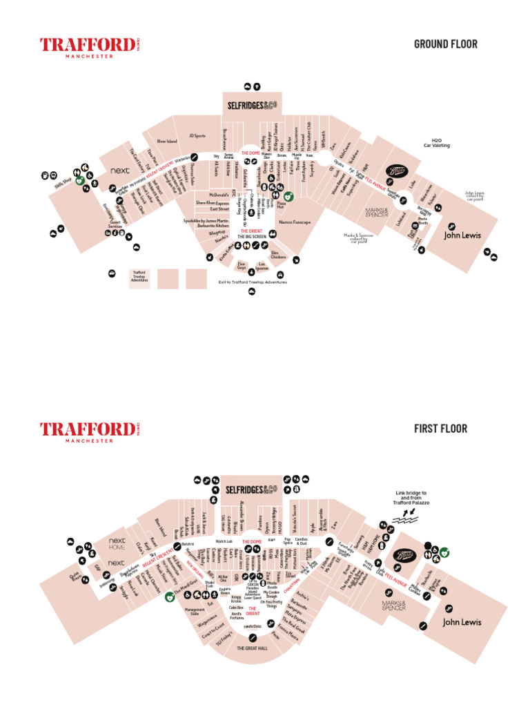 Trafford Centre Maps 25.7.23 | Download Free PDF | Brand