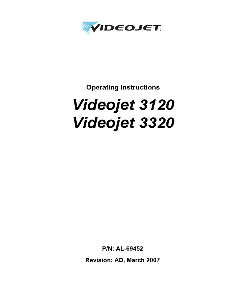 Videojet Manual 3120-3320 | PDF | Laser | Radiation