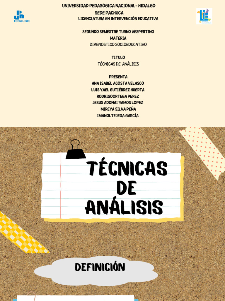 Tecnicas de Analisis | PDF