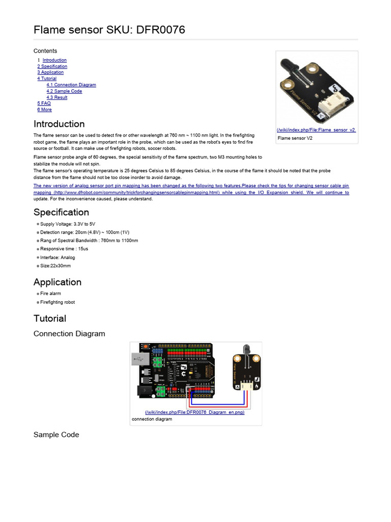 Flame Sensor 1 | PDF | Sensor | Electromagnetic Radiation