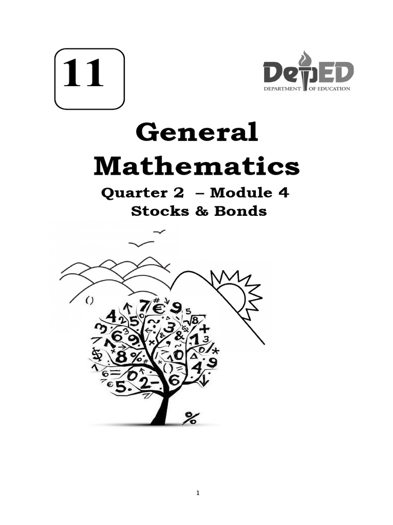 Gen Math - Q2 - SLM - WK4 | PDF | Bonds (Finance) | Stocks