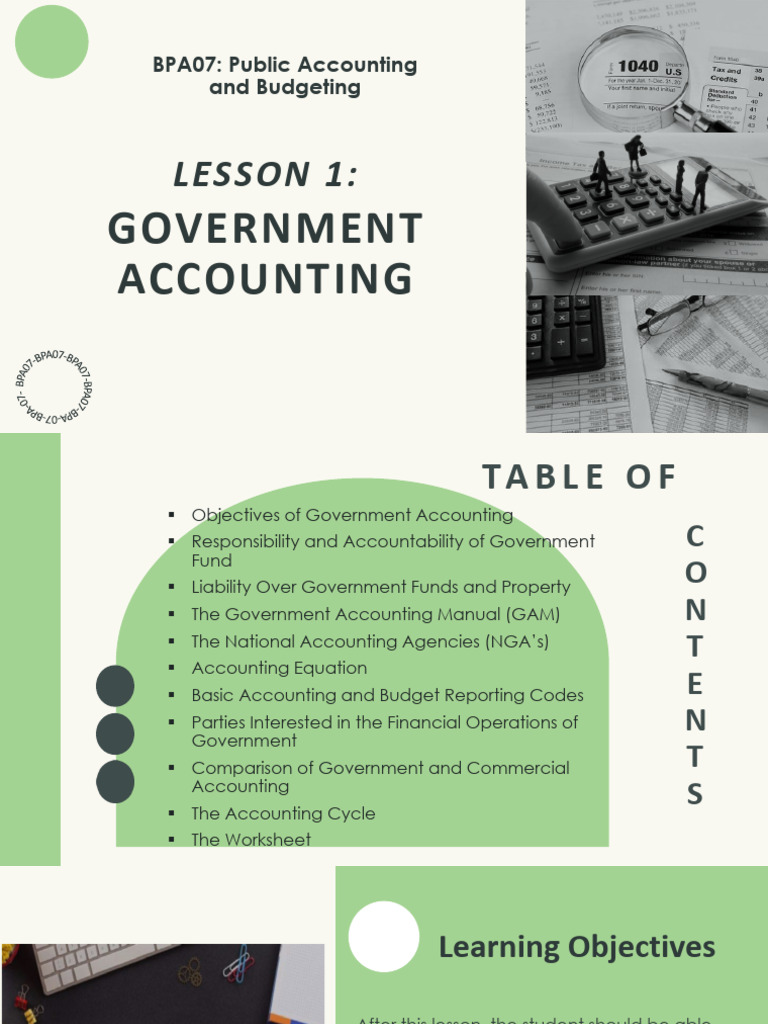 BPA07 Public Accounting Budgeting | PDF | Debits And Credits | Fund ...