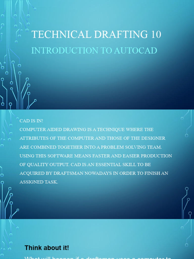 Introduction To Autocad | PDF | Computer Hardware | Computer Data Storage