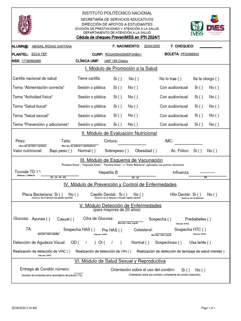 Prevenimss | Descargar gratis PDF | Salud pública | Especialidades Medicas