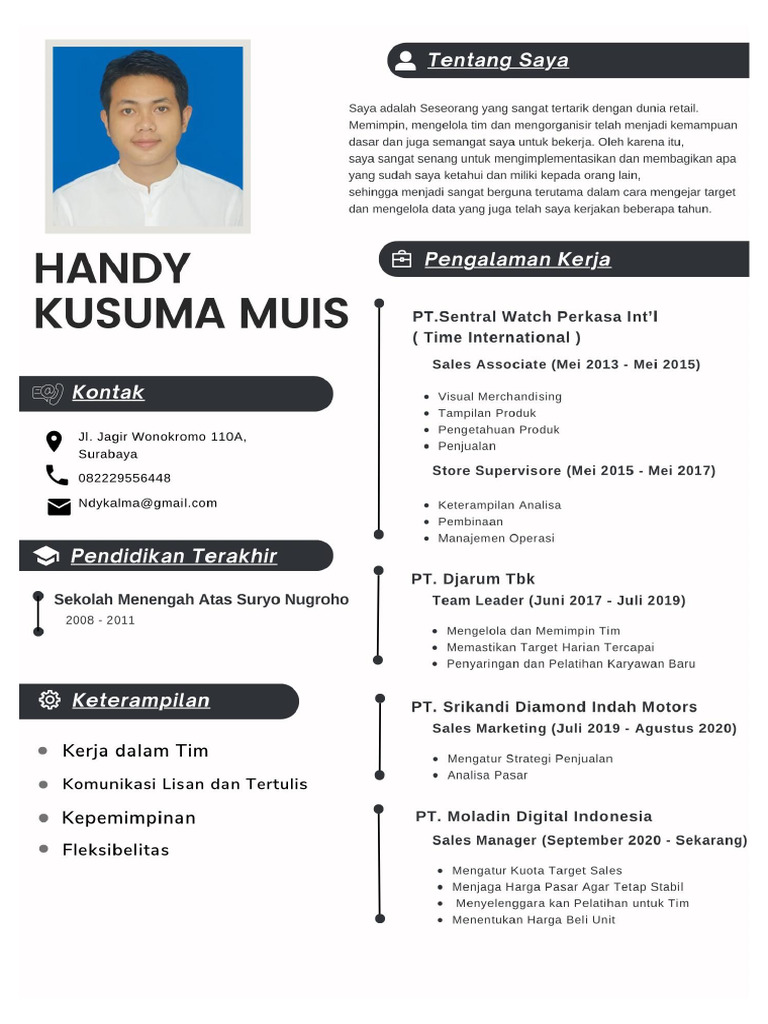 CV - Handy Kusuma | PDF