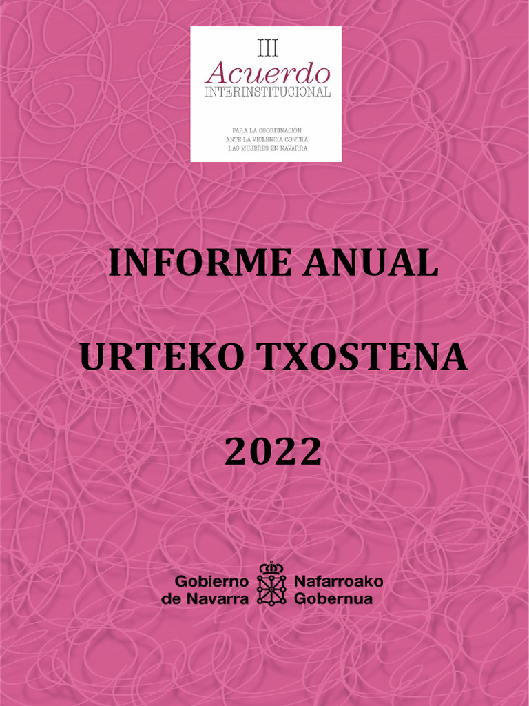 Informe Anual Urteko Txostena 2022 | PDF | La violencia contra las mujeres | Comisión Europea