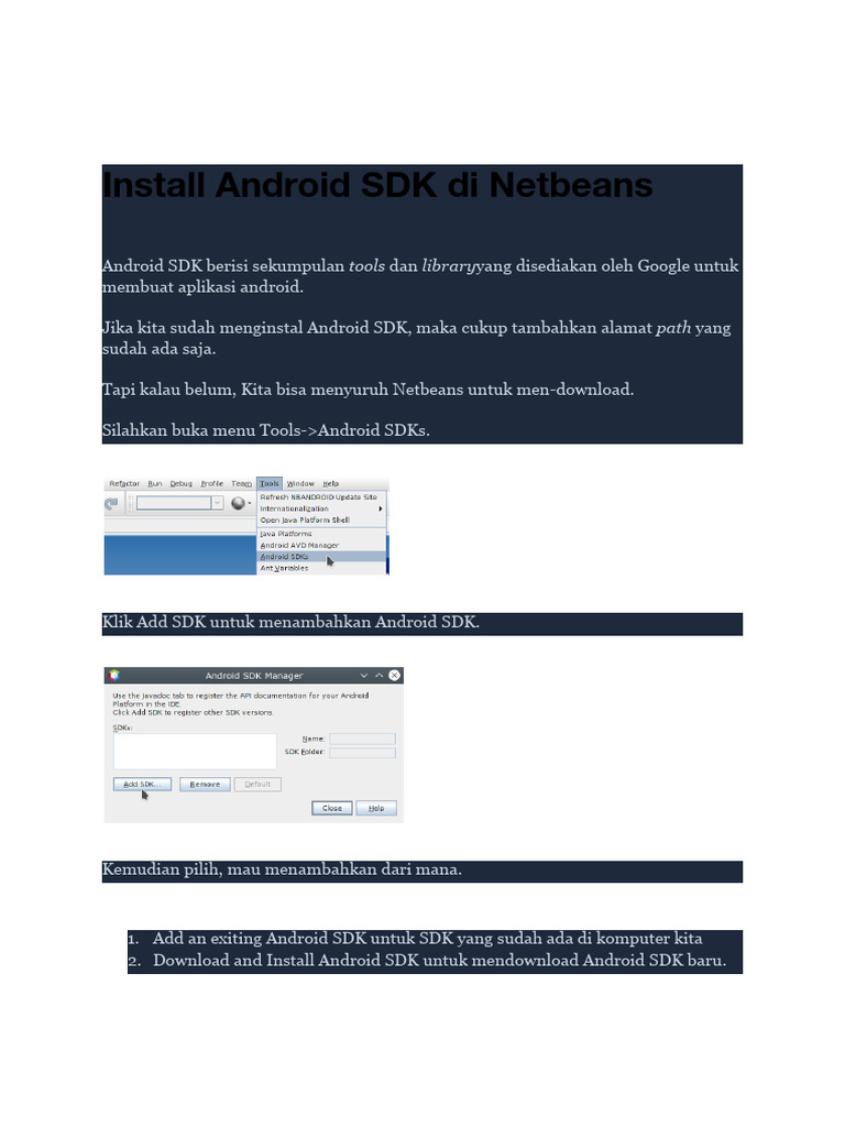 Netbeans Android | PDF