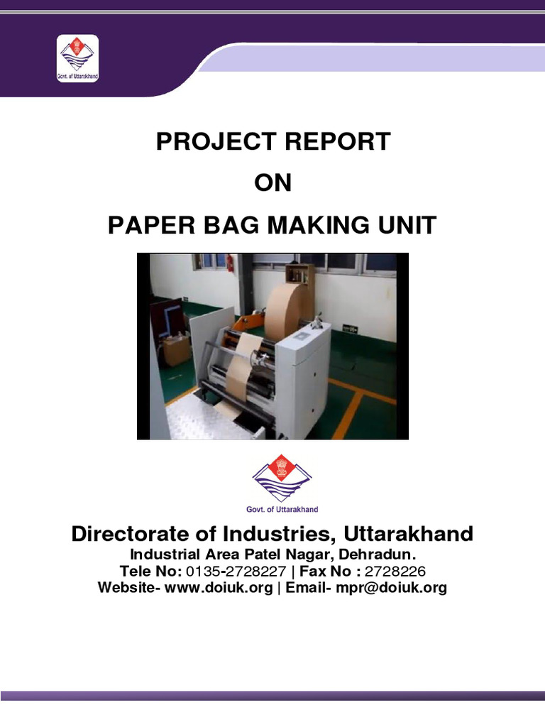 Paper Bag Making | PDF | Depreciation | Business Economics