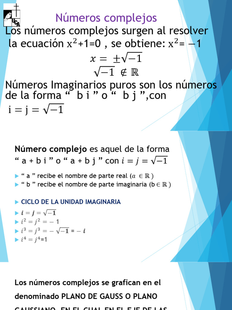 Números complejos. FORMA RECTANGULAR Y BINOMIAL. | PDF | Número ...