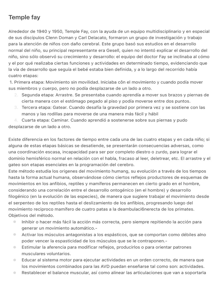 Temple Fay | PDF | Cerebro | Músculo esquelético