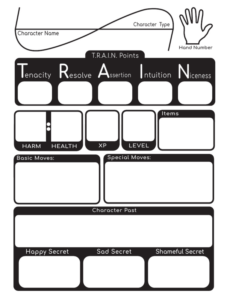 Character Sheet (Print Version) | PDF