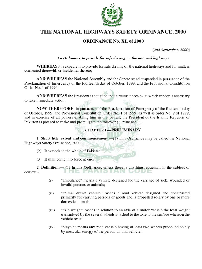 Nhso 2000 | PDF | License | Road
