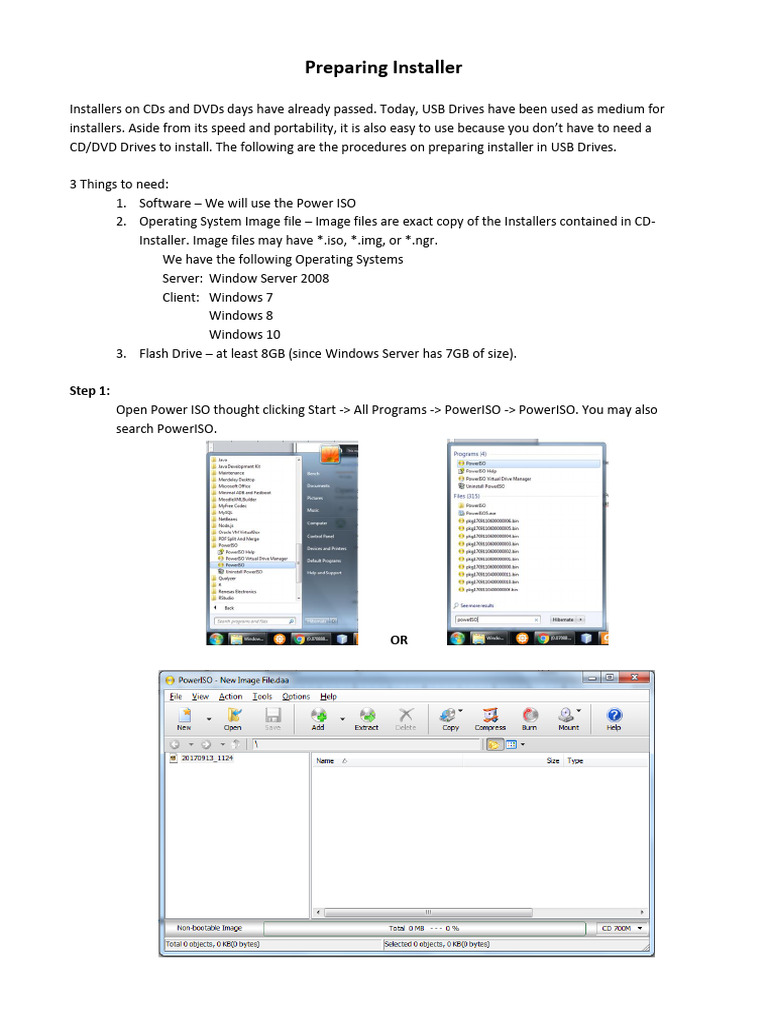 01 Preparing Installer 1 | PDF