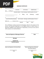 RSBSA Enrollment Form December 2023 | PDF | Lease
