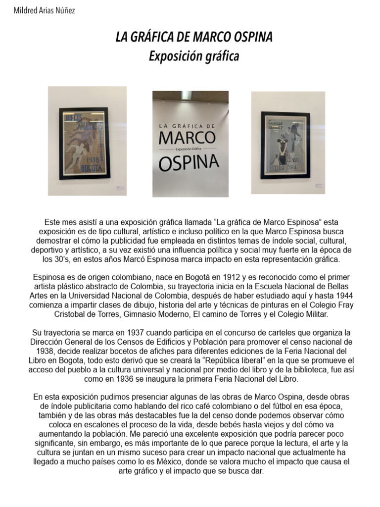 Impacto Gráfico de Marco Espinosa | PDF | Colombia | Póster