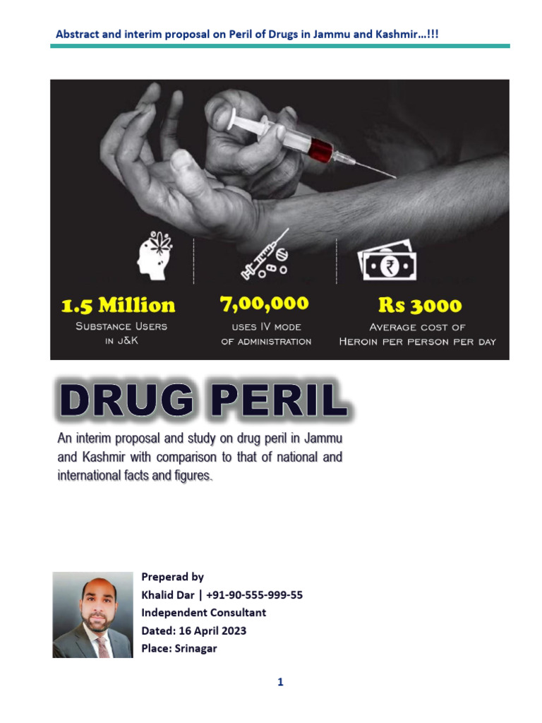 Interim Proposal and Study On Peril of Drugs in J&K | PDF | Substance ...