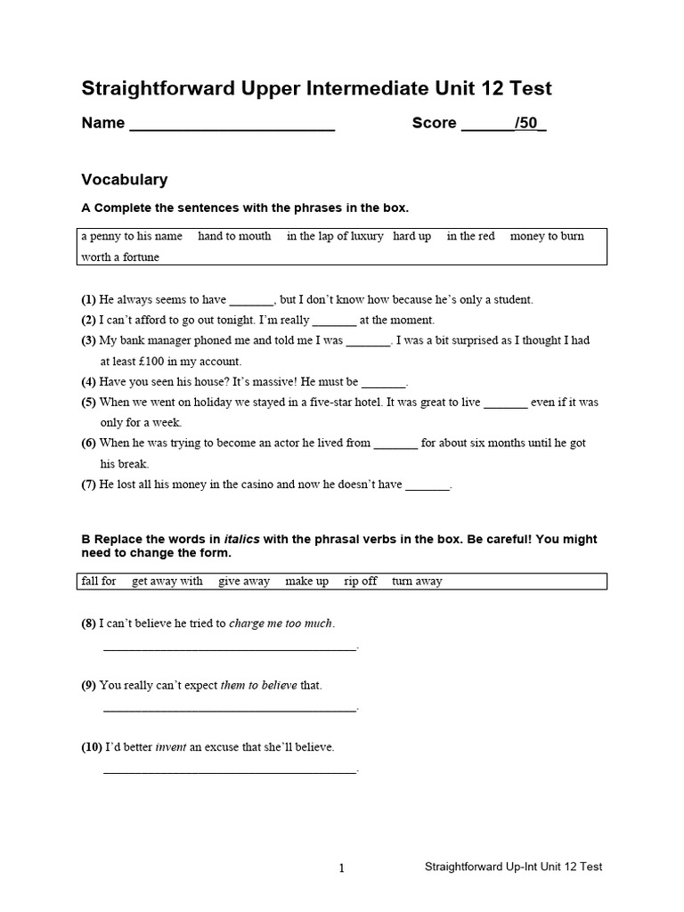 Unit 12 Test | PDF | Blackbeard