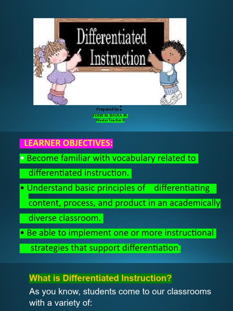 Differentiated Instruction | Download Free PDF | Differentiated Instruction | Learning