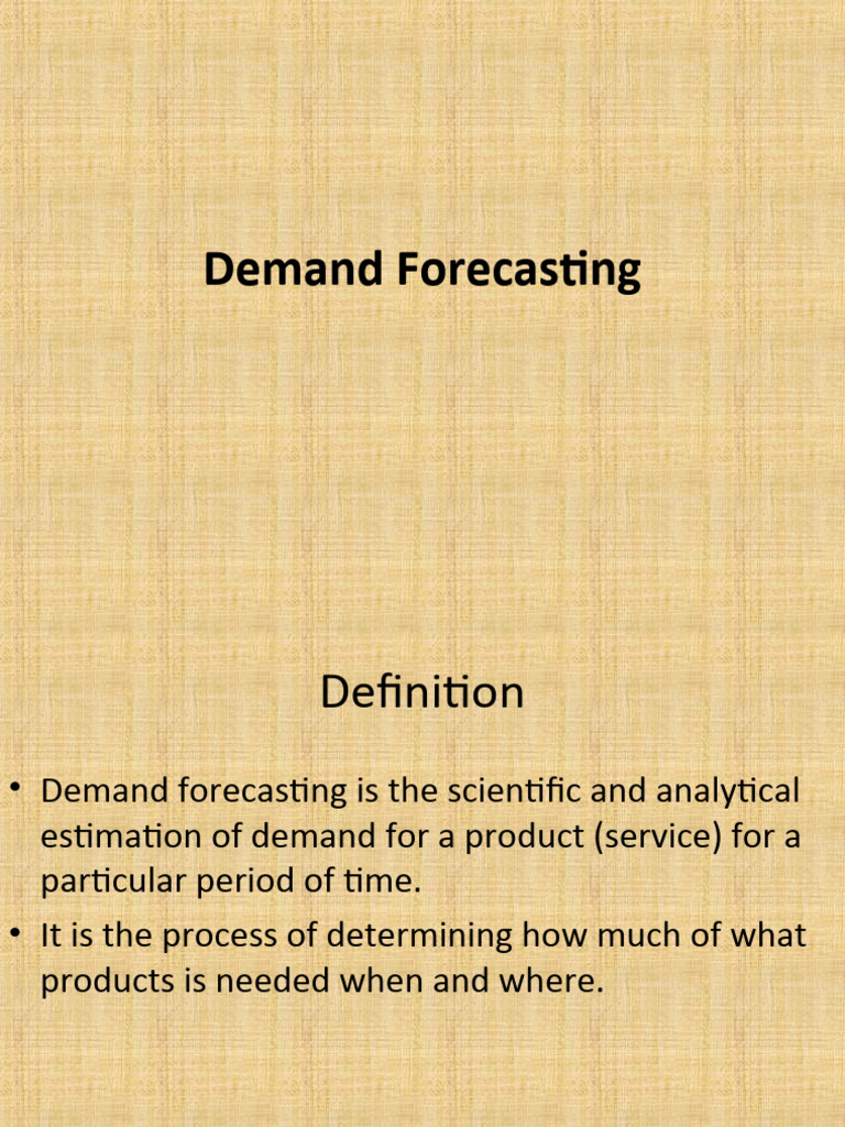 Demand Forecasting | PDF | Forecasting | Regression Analysis Demand Forecasting | PDF | Forecasting | Regression Analysis