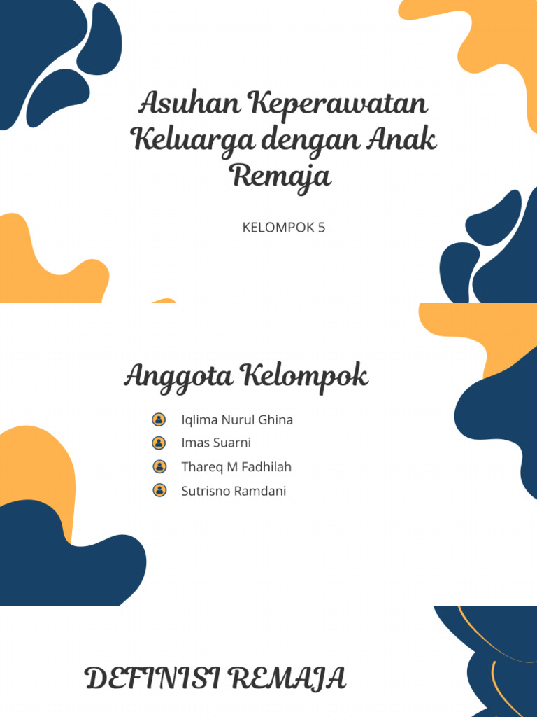 Asuhan Keperawatan Keluarga Dengan Anak Remaja | PDF