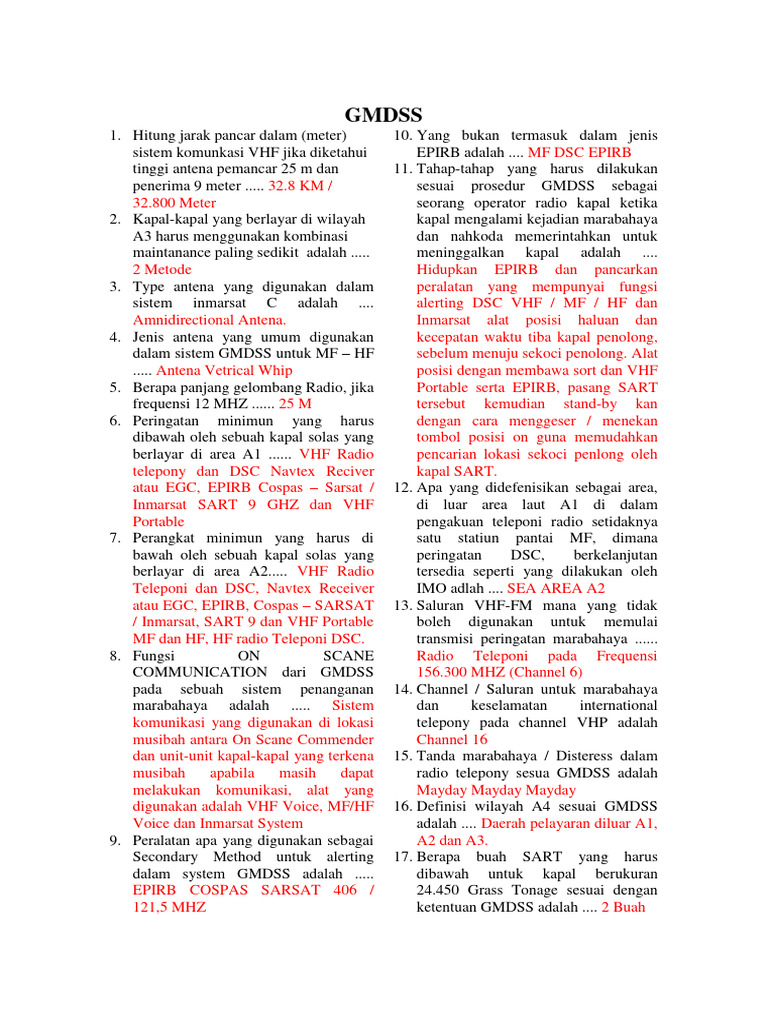GMDSS | PDF