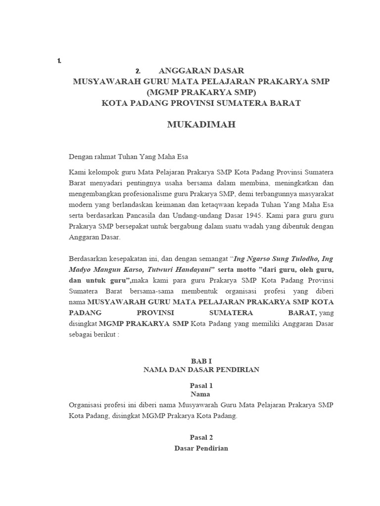 Ad Art MGMP Prakarya | PDF