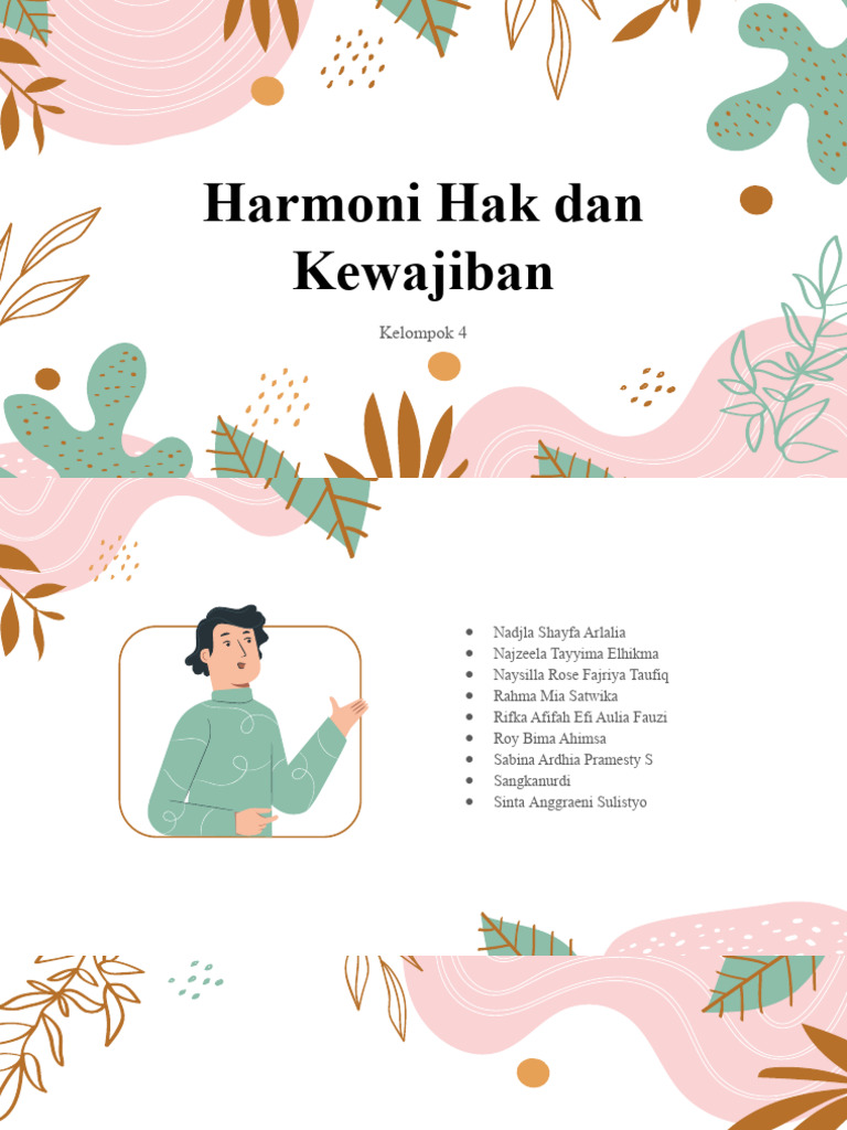 KELOMPOK 4 - Harmoni Hak Dan Kewajiban | PDF