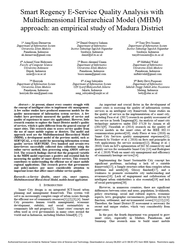 Multidimensional Hierarchical Model MHM | PDF | Validity (Statistics ...