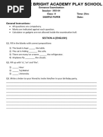 SIP Mathematics Contest AGC Round 2 Question Paper Class 4 | PDF