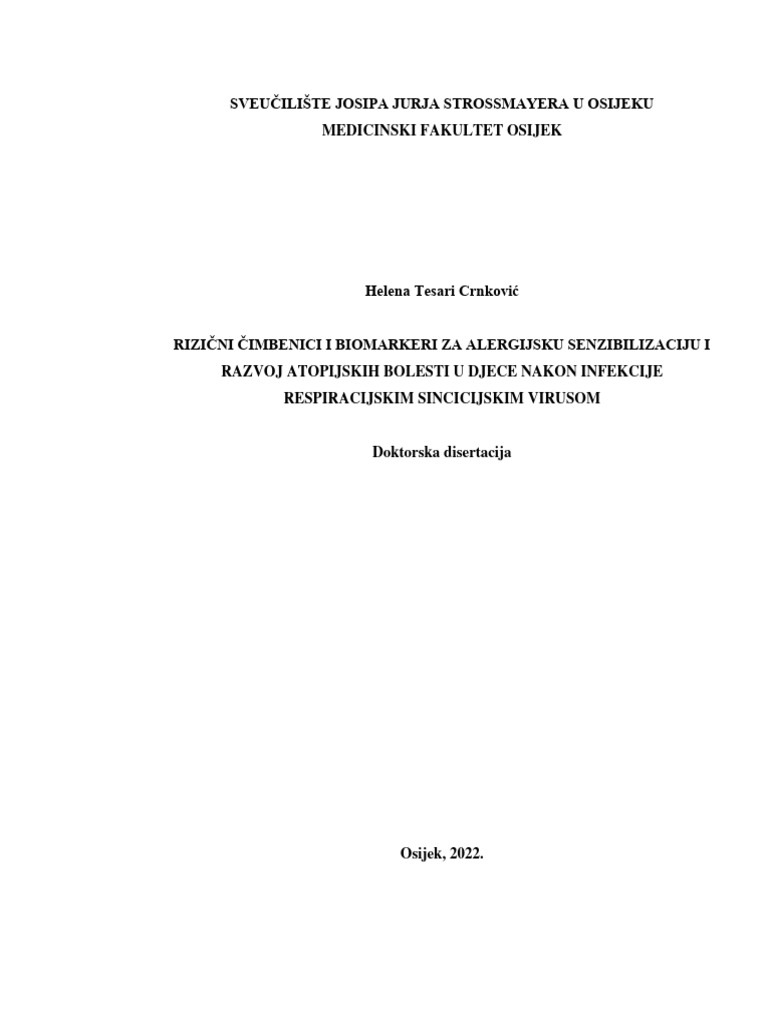 Tesari Crnkovic Helena Doktorska Disertacija | PDF