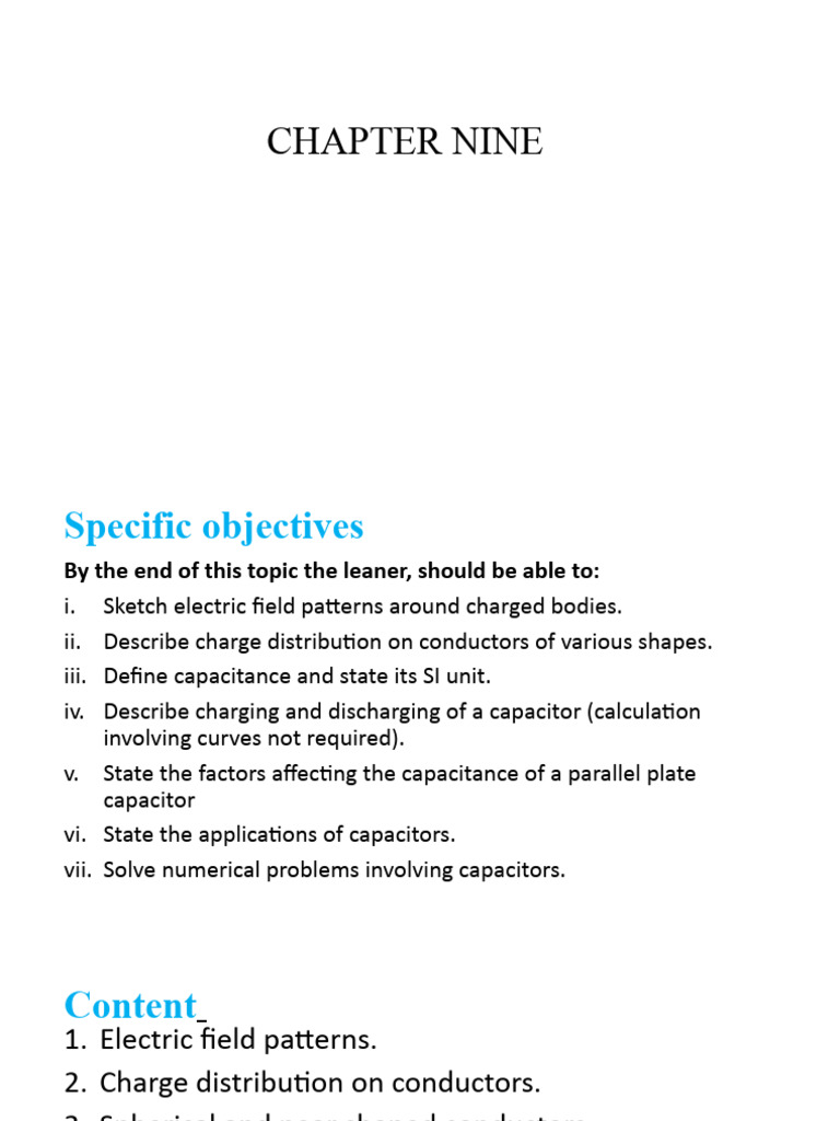 27 Electrostatics II | PDF | Capacitor | Capacitance